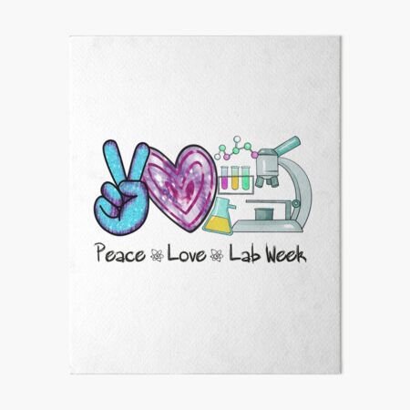 "Peace Love Lab Week" Art Board Print for Sale by YA-ART | Redbubble