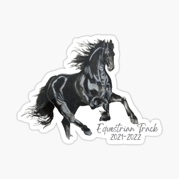"Equestrian Track 21-22" Sticker by SabinaGrace | Redbubble