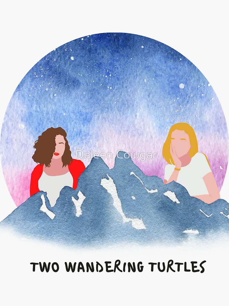 "Two Wandering Turtles" Sticker by Dae-C | Redbubble