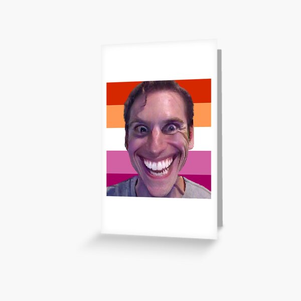 "jerma sus lesbian pride" Greeting Card by looseleifteaa | Redbubble