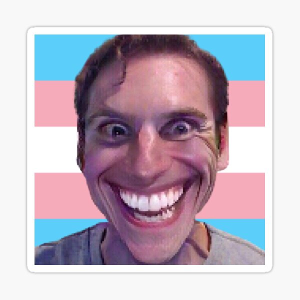 "jerma sus trans pride" Sticker for Sale by looseleifteaa | Redbubble