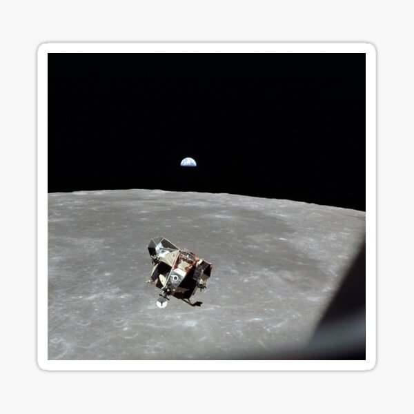 "Lunar Module Moon Landing" Sticker for Sale by TheGreatIAm | Redbubble