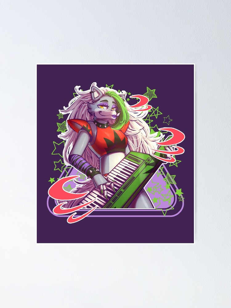 "Roxanne Wolf - FNAF Security Breach" Poster for Sale by AriPDibujos ...