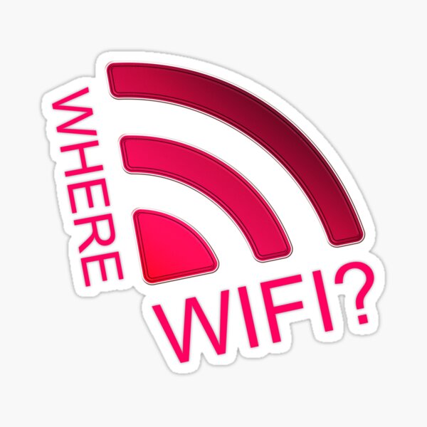 "Wifi symbol" Sticker by Grafixbytre | Redbubble
