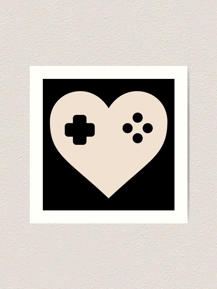 "Gaming Heart XBOX Console PlayStation" Art Print for Sale by ...