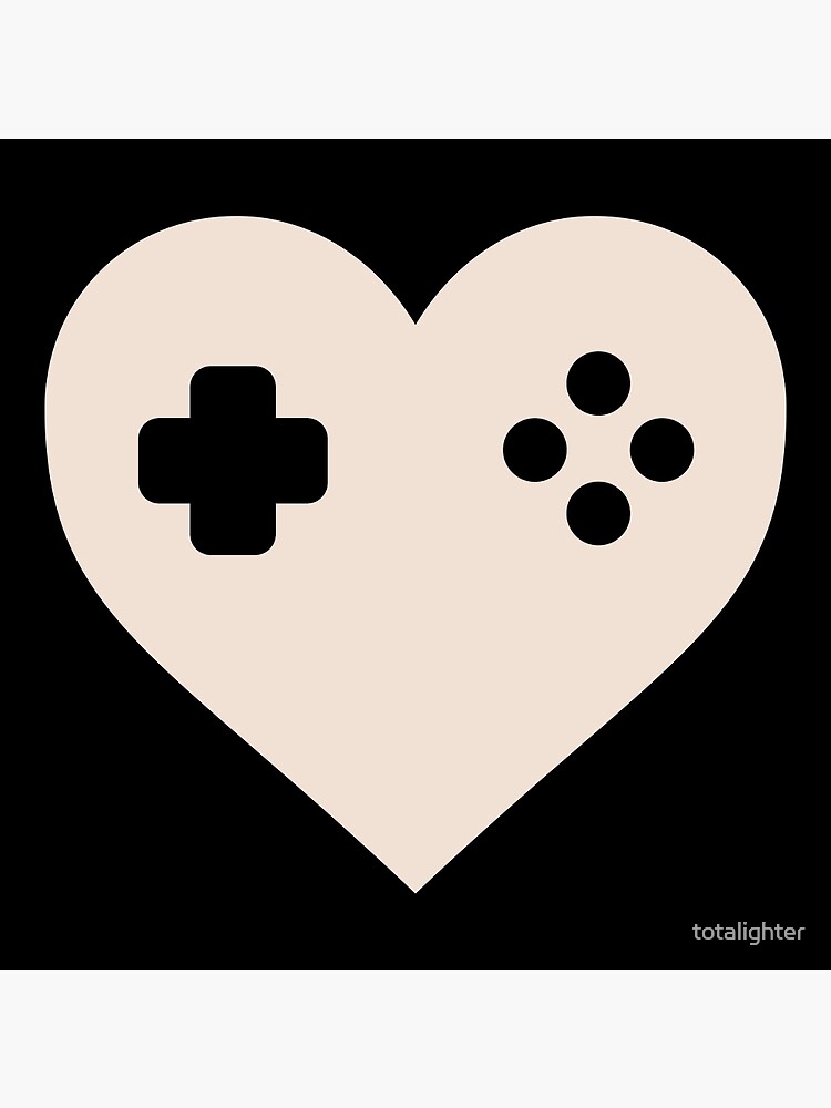 "Gaming Heart XBOX Console PlayStation" Art Print for Sale by ...