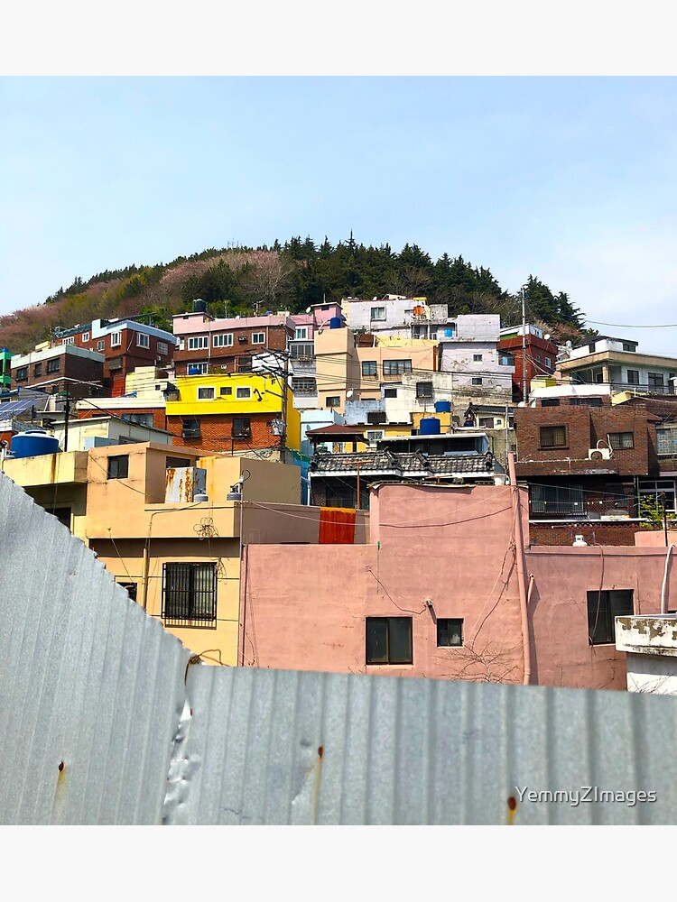 "Colorful Clustered Homes - Busan, South Korea Photographs" Poster for ...