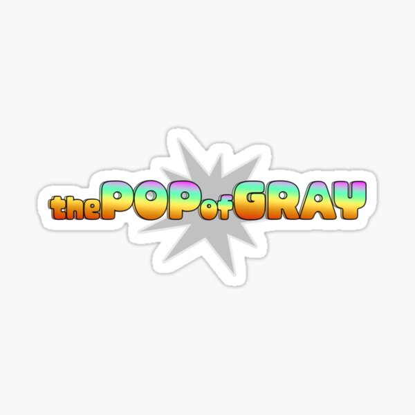 "The Pop of Gray Logo" Sticker for Sale by ThePopofGray | Redbubble
