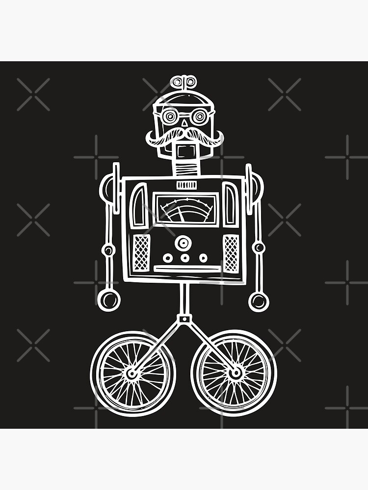 "Crazy Robot 1" Poster for Sale by LazyHatter | Redbubble