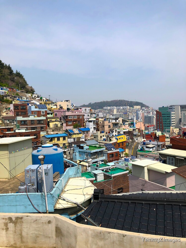 "Busan Colorful Cityscape - South Korea Photographs" Sticker for Sale ...