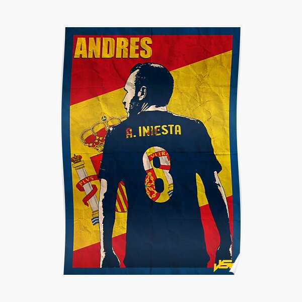 "Iniesta " Poster by johnsalonika84 | Redbubble