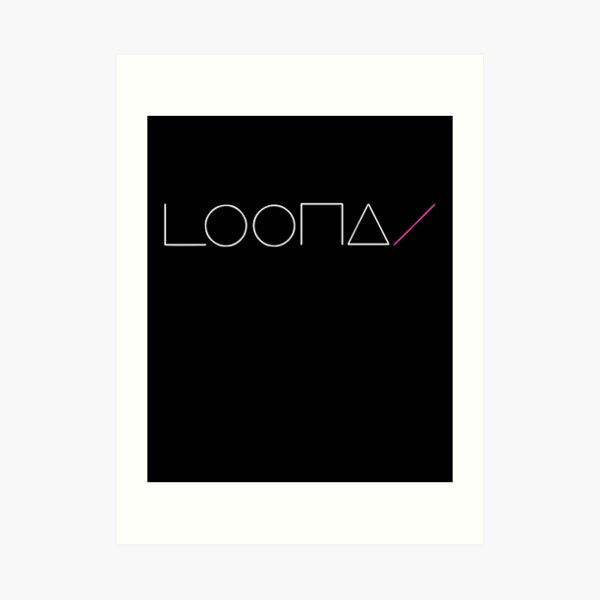"Loona Merch Logo Loona Logo" Art Print by laroiahrmyhragj | Redbubble