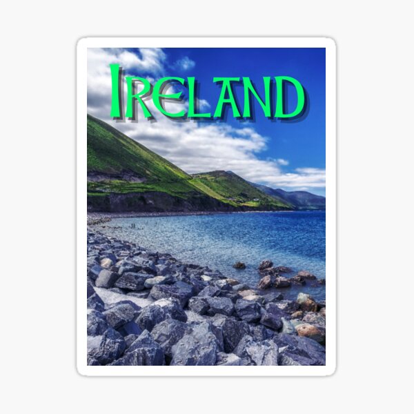 "Ireland Beach" Sticker by IrishPOD | Redbubble