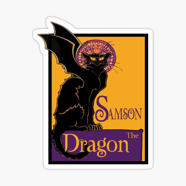 "Samson the Dragon" Sticker for Sale by Revannya | Redbubble