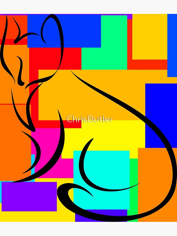"Fox Blocks" Poster by ChrisButler | Redbubble