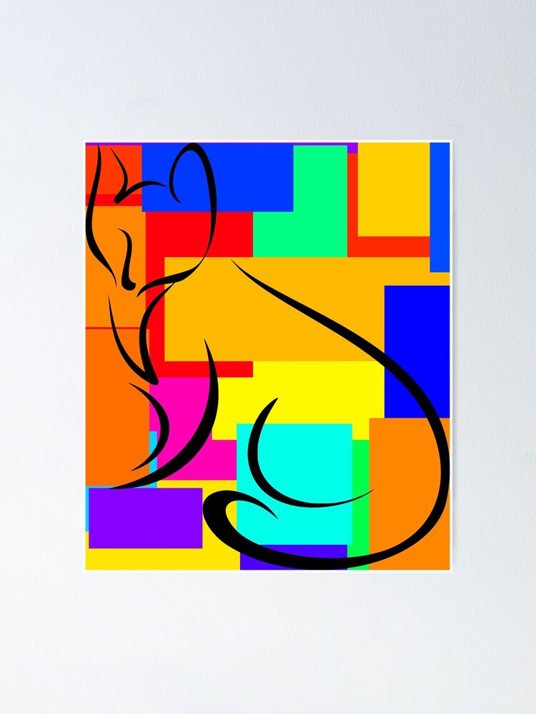"Fox Blocks" Poster by ChrisButler | Redbubble