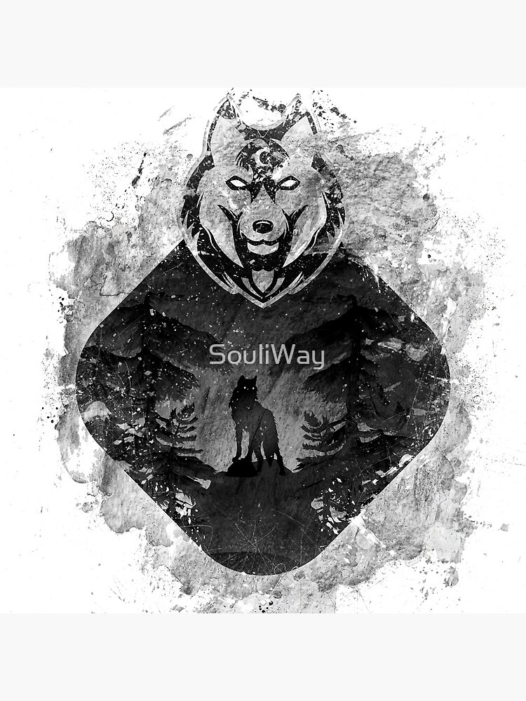 "wolf alpha leader" Poster for Sale by SouliWay | Redbubble