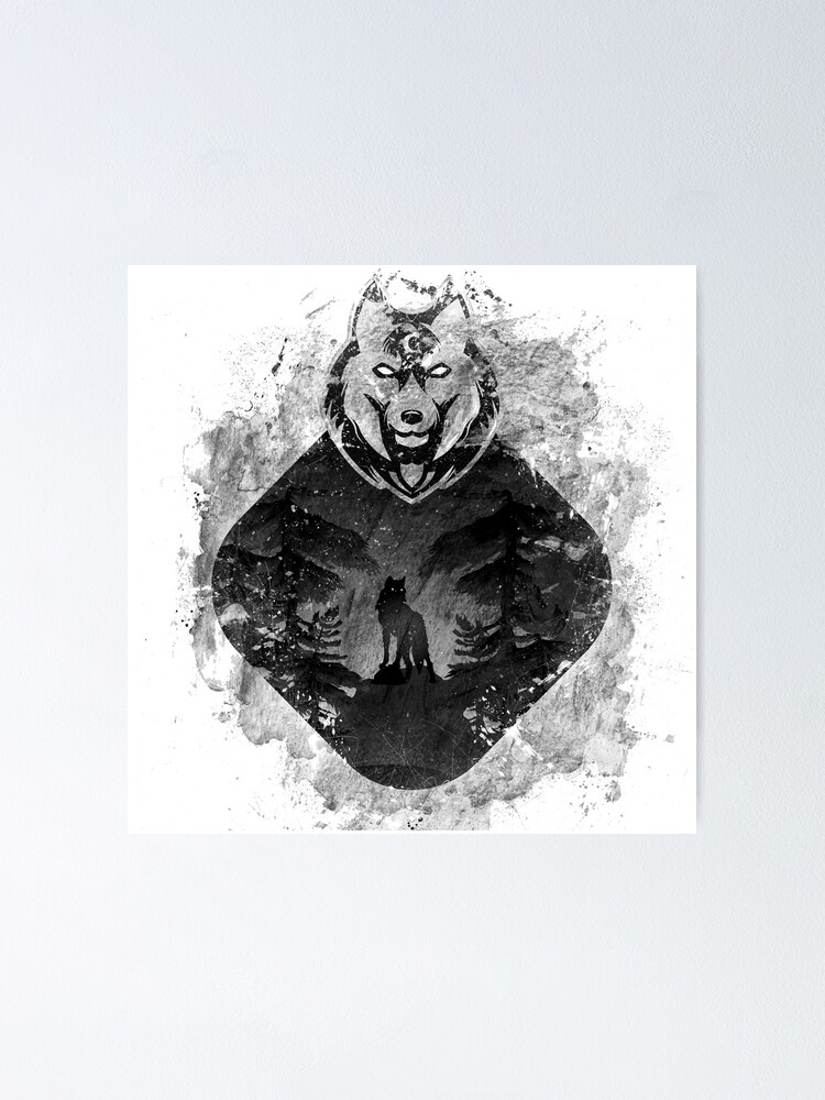 "wolf alpha leader" Poster for Sale by SouliWay | Redbubble