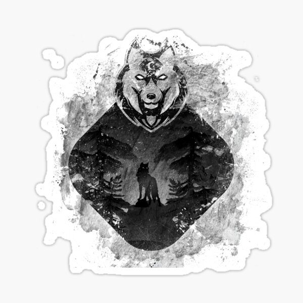 "wolf alpha leader" Sticker for Sale by SouliWay | Redbubble