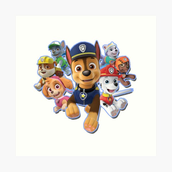 "PAW PATROL" Art Print for Sale by gfbhsugu | Redbubble