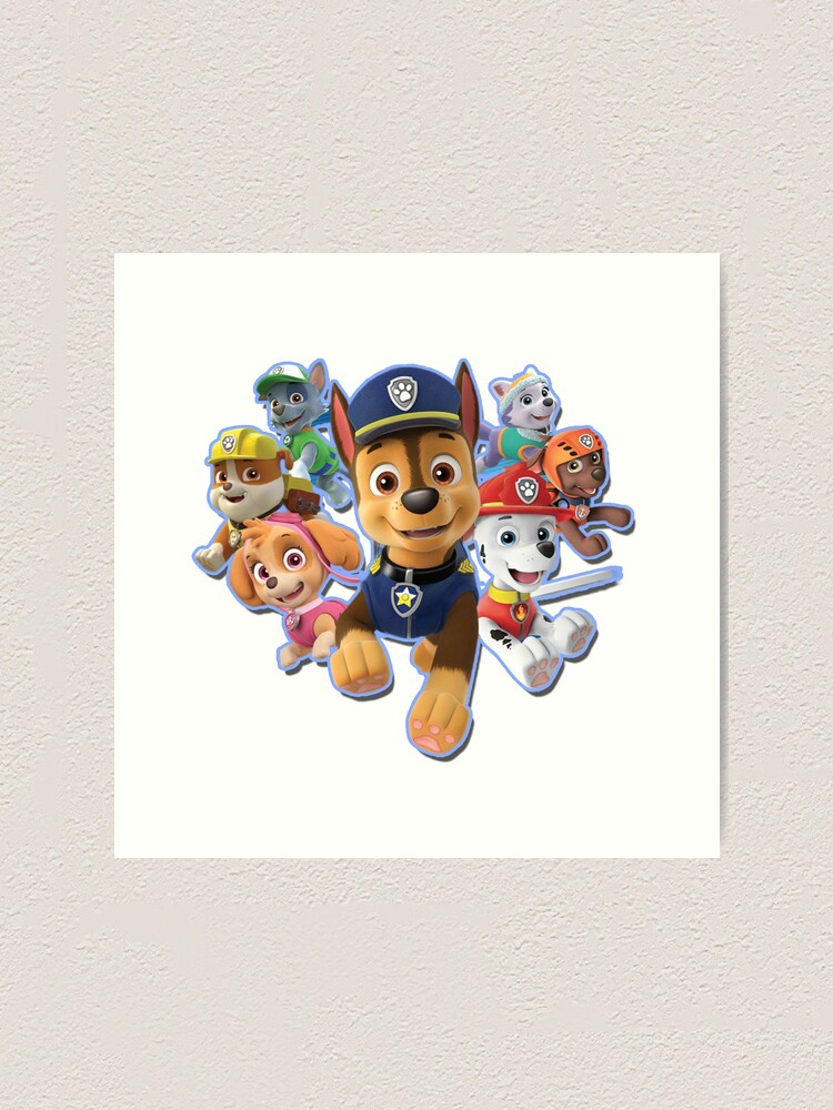 "PAW PATROL" Art Print for Sale by gfbhsugu | Redbubble