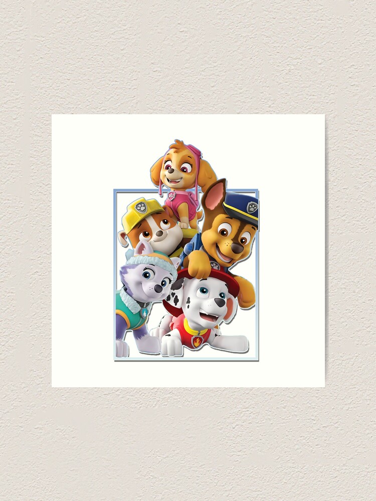 "PAW PATROL" Art Print for Sale by couplesigjhdh8 | Redbubble