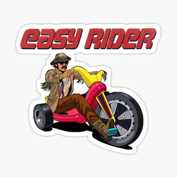 "Easy Rider " Sticker for Sale by DavidBo1959368 | Redbubble