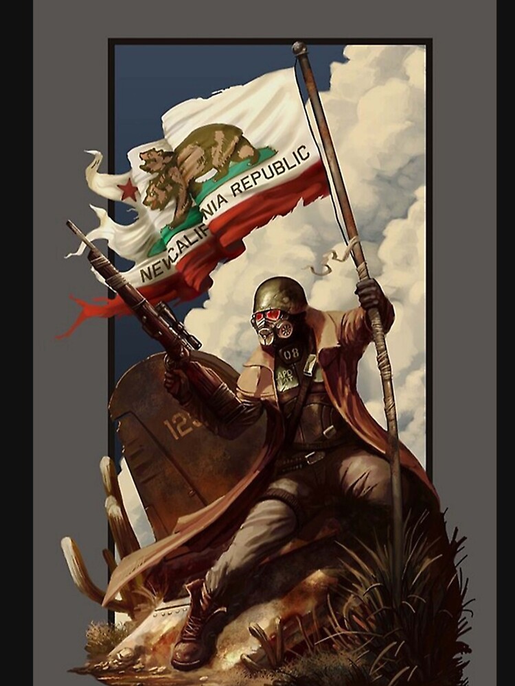 "Fallout NCR Ranger Flag Fan Art Poster" T-shirt by zeiglercarroll ...