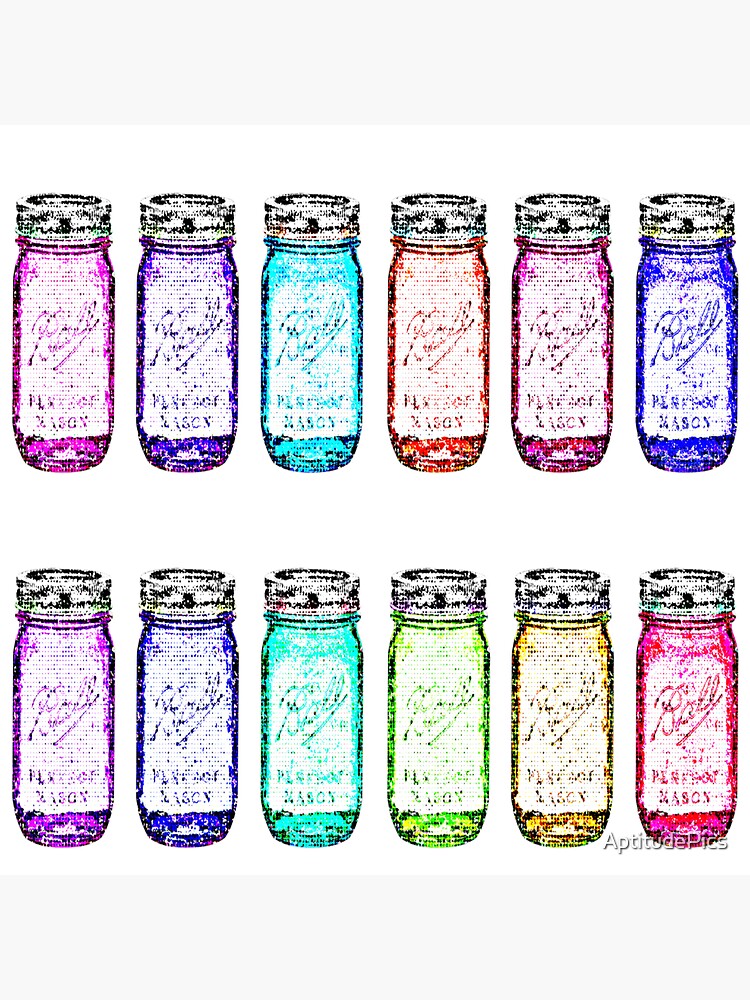 "Modern Mason Jars" Sticker for Sale by AptitudePics | Redbubble