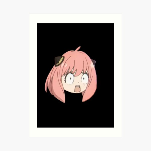 "anya forger shocked face" Art Print by dex1one | Redbubble