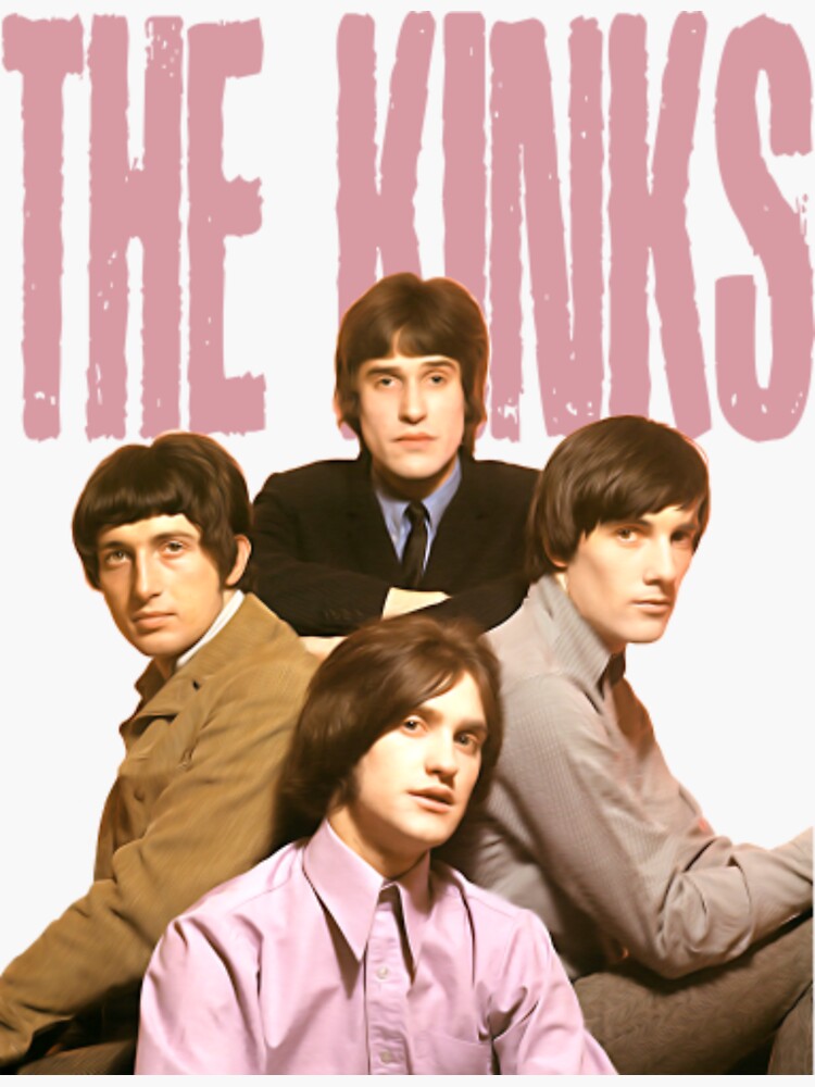 "The Kinks Retro Faded " Sticker by Carolos-air | Redbubble