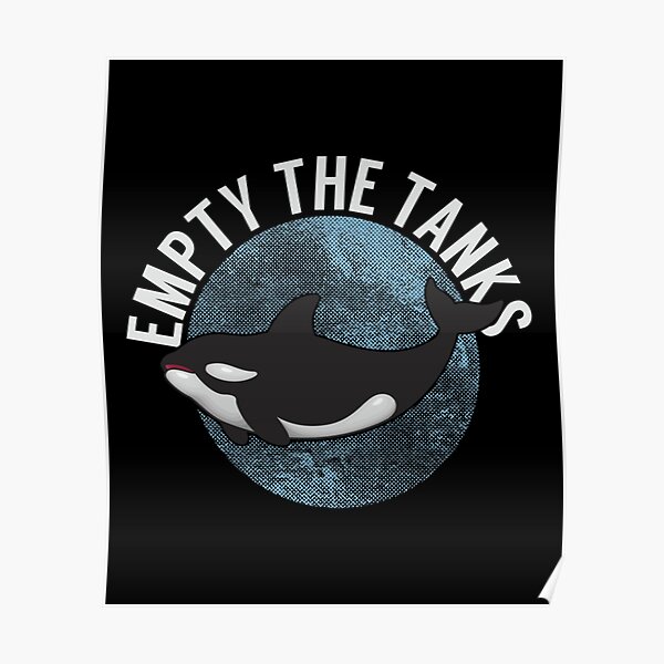 "Empty The Tanks Killer Whale Orca EcoFriendly Graphic Protest ...