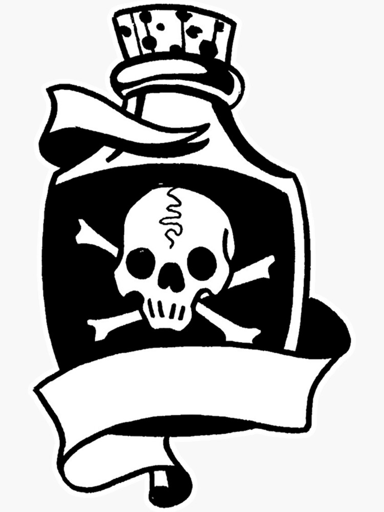 "Tattoo Inspired Bottle Poison band Rock music Legend Halloween ...