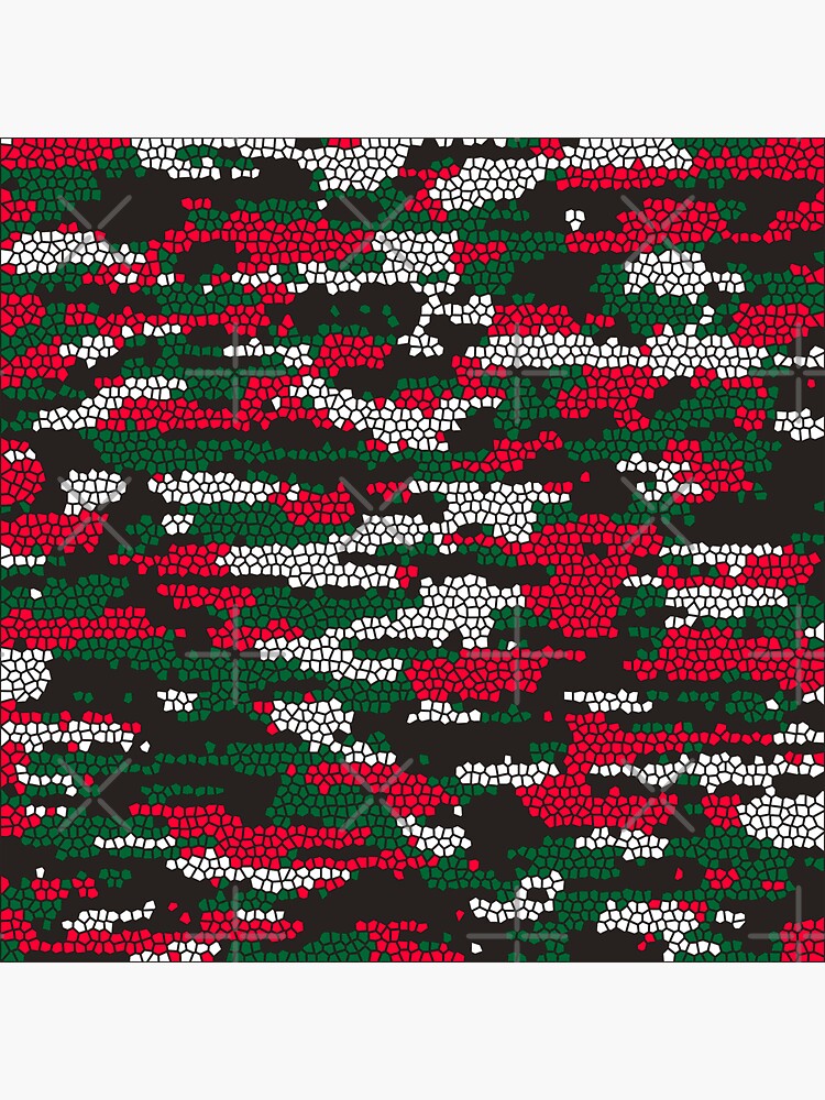"Camo Pattern - Christmas colours " Sticker for Sale by Tshirtstory ...
