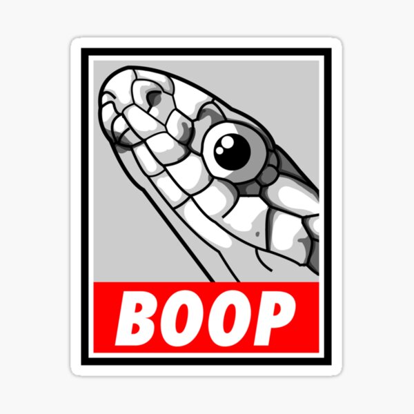 "BOOP THE SNOOT Classic T-Shirt Copy" Sticker by WADESUMNER | Redbubble