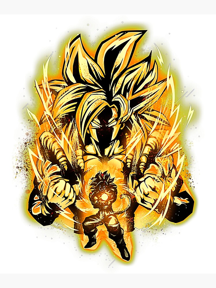 "Golden Saiyan SSJ4" Poster by EmmaSchaffer1 | Redbubble