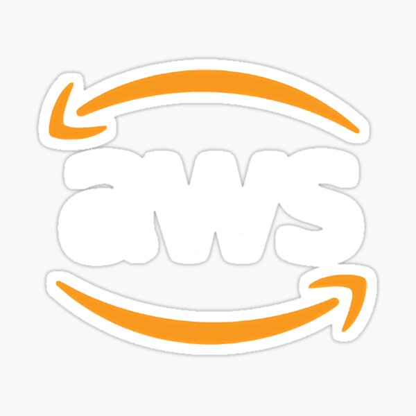 "Aws developer logo white classic t shirt" Sticker by JerryDugas ...