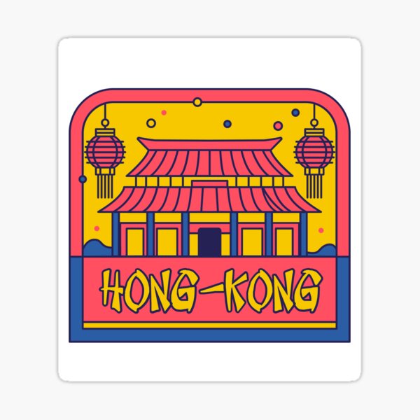 "Hong Kong " Sticker by Vaglestyle | Redbubble