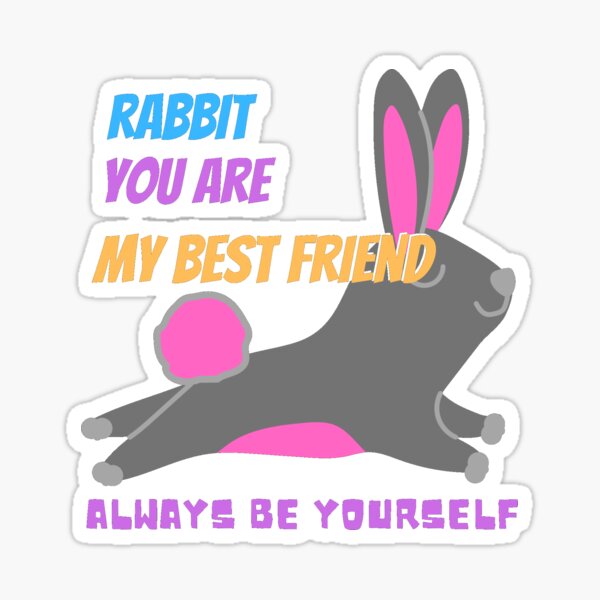 "rabbit you are my best friend, rabbit always be yourself, animal ...