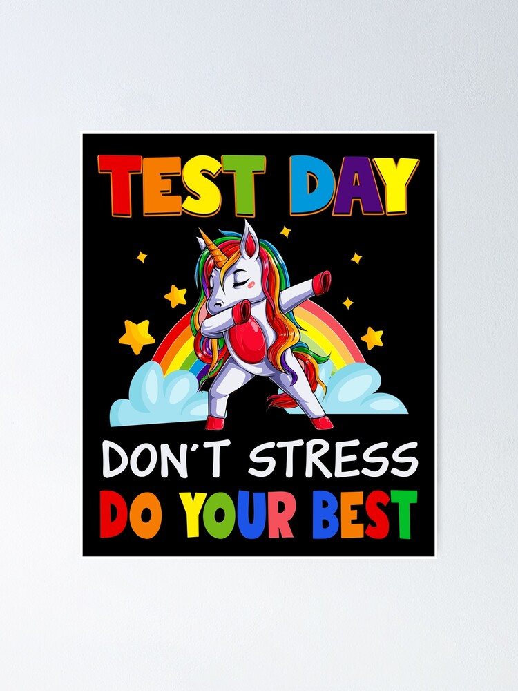 "Rock The Test Teacher Test Day Testing Day Funny Teacher" Poster for ...
