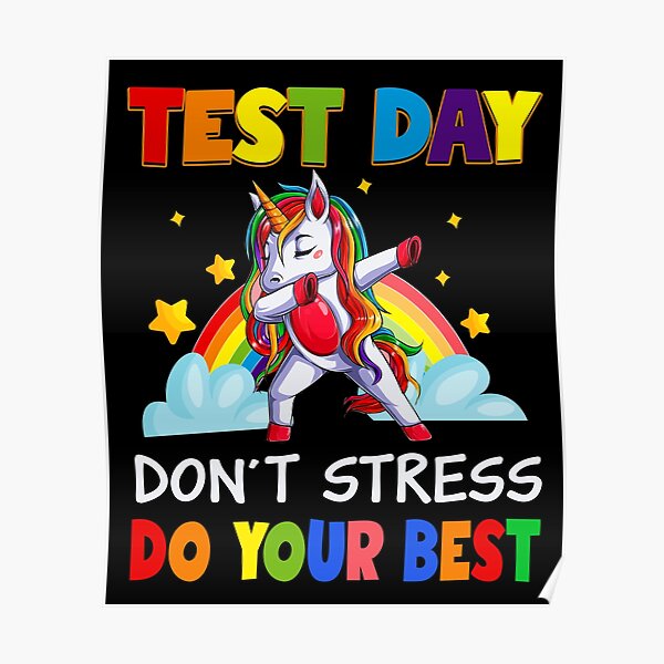 "Rock The Test Teacher Test Day Testing Day Funny Teacher" Poster for ...