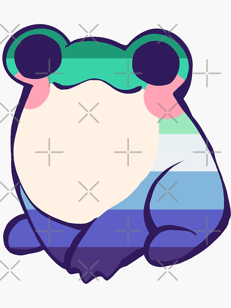 "Chibi MLM Pride Frog" Sticker by MiaChanz | Redbubble