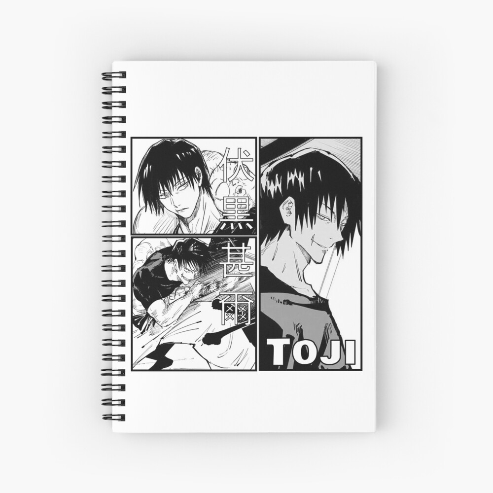"Toji Fushiguro, Jujutsu Kaisen Manga, JJK Anime" Spiral Notebook by ...