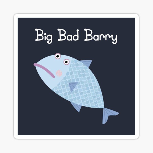 "Fish Barry" Sticker by gangbege | Redbubble