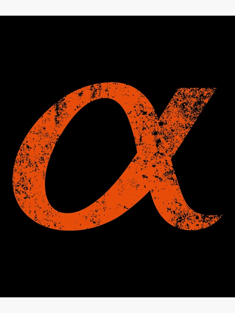 "Sony alpha logo grunge black background2254" Poster for Sale by ...