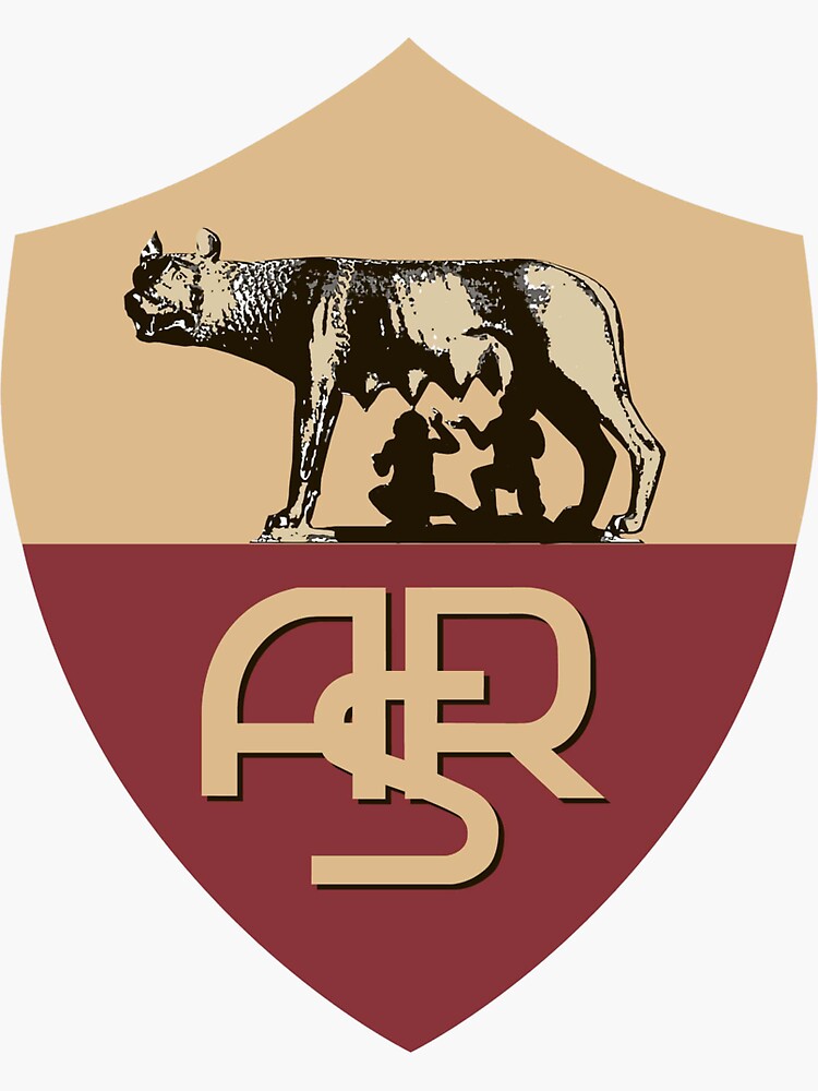 Pegatina «clásico AS Roma lobo de roma» de alvinaltoni | Redbubble