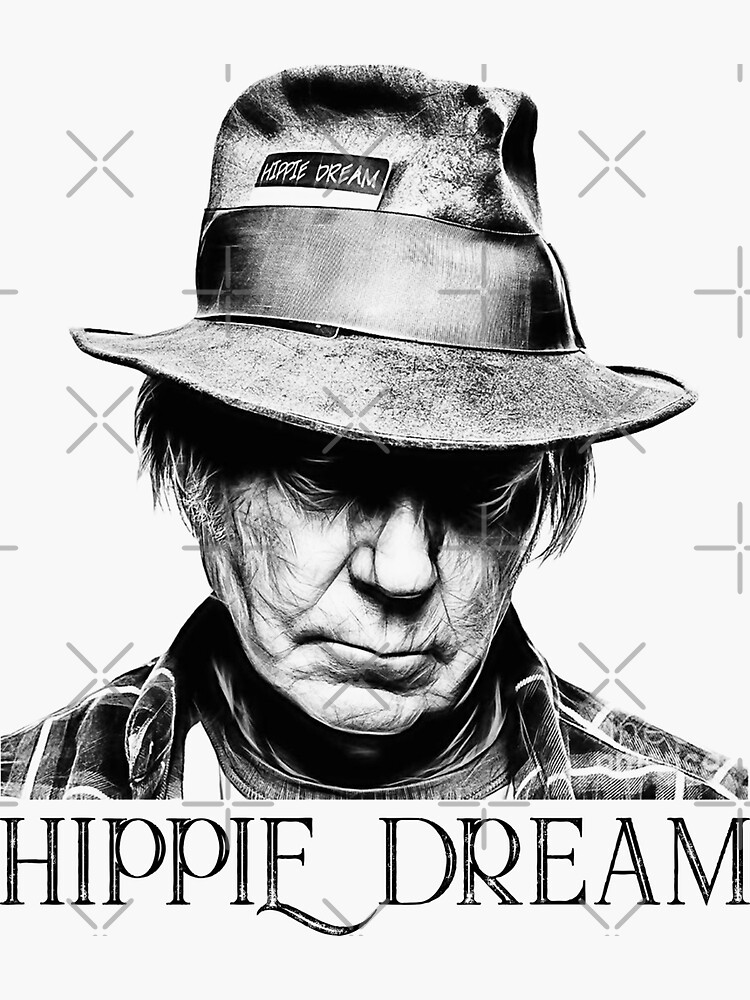 "Hippie Dream Neil Gift Men Women" Sticker by LineRoed | Redbubble