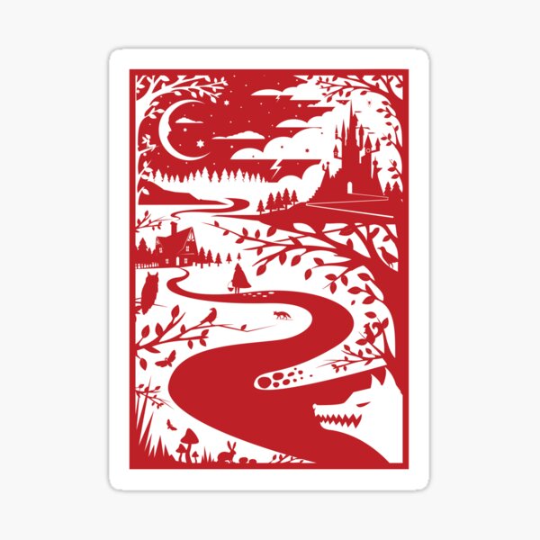 Sticker « Le petit Chaperon rouge », par philrwesty | Redbubble