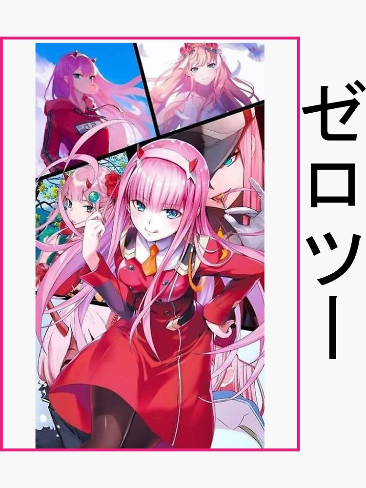 "Zero Two Japanese" Sticker for Sale by Hentaidream | Redbubble