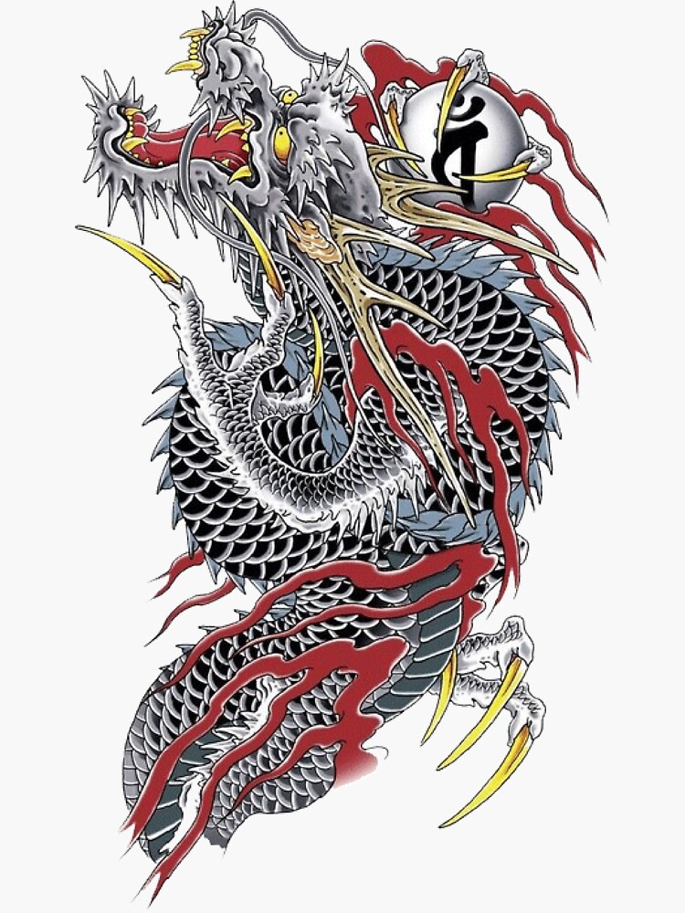 "dragon of dojima" Sticker by jojo-fan-shop | Redbubble